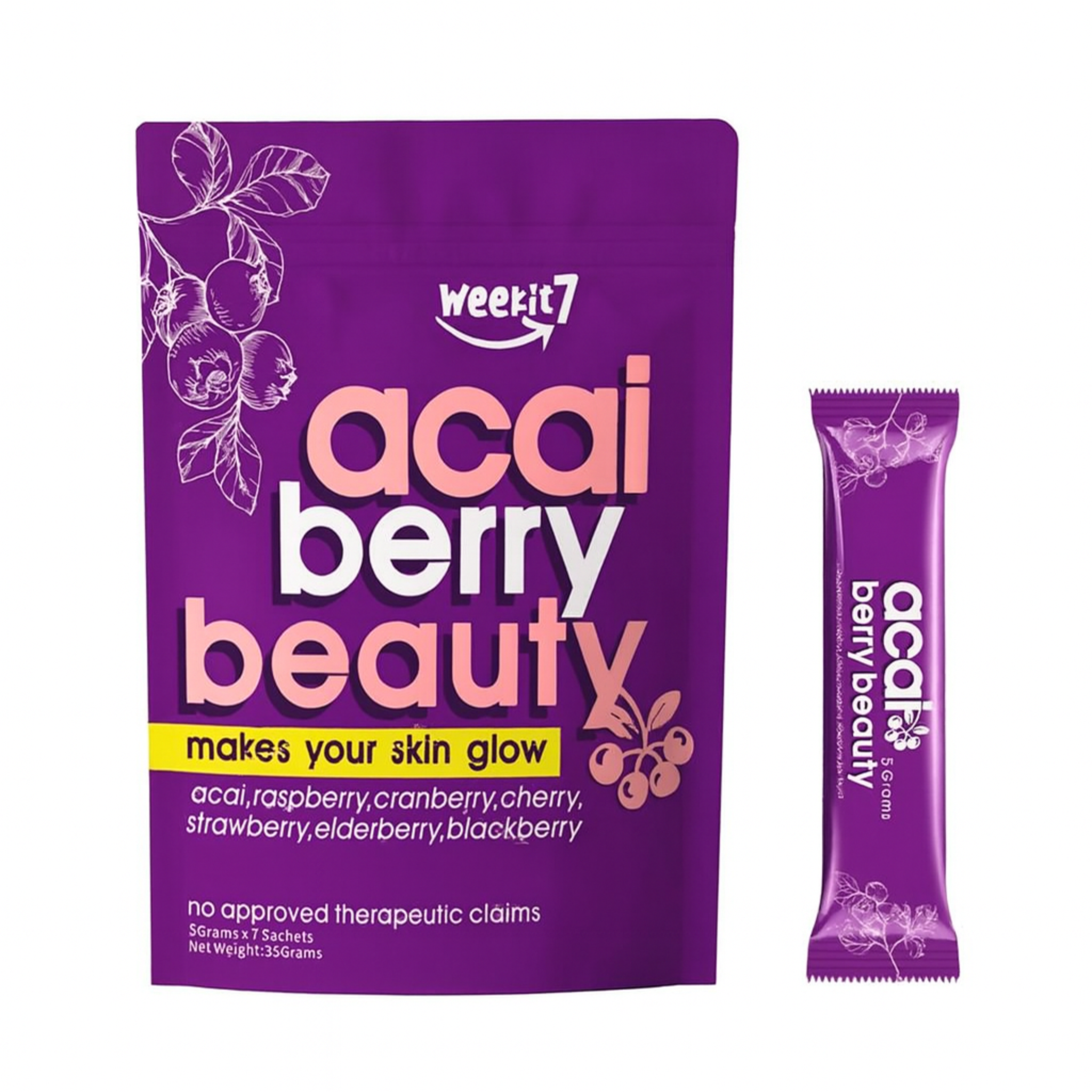 Weekit Acai Berry Beauty 5g x 7 Sachets – SCT Beauty